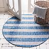 Unique Loom Distressed Stripe Outdoor Rug