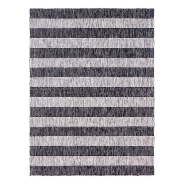 Unique Loom Distressed Stripe Outdoor Rug