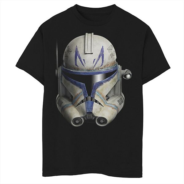 Boys 8-20 Star Wars: Clone Wars Clone Commander Rex Big Face Graphic Tee