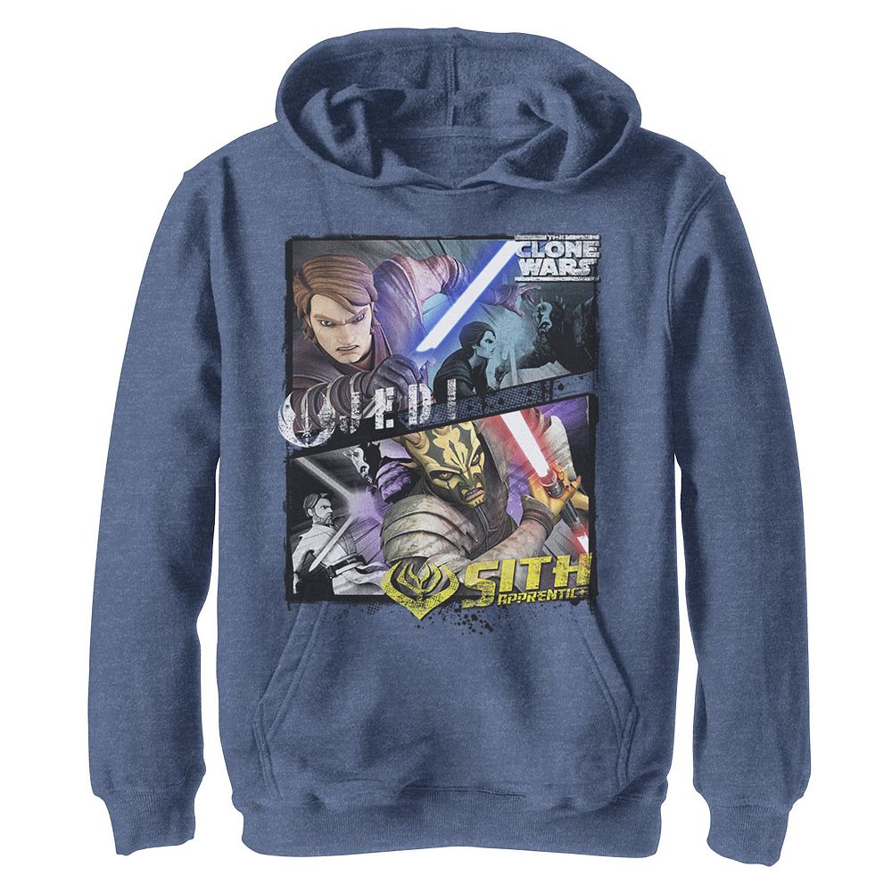 Boys 4-20 Star Wars: The Clone Wars Jedi & Sith Panels Graphic Hoodie