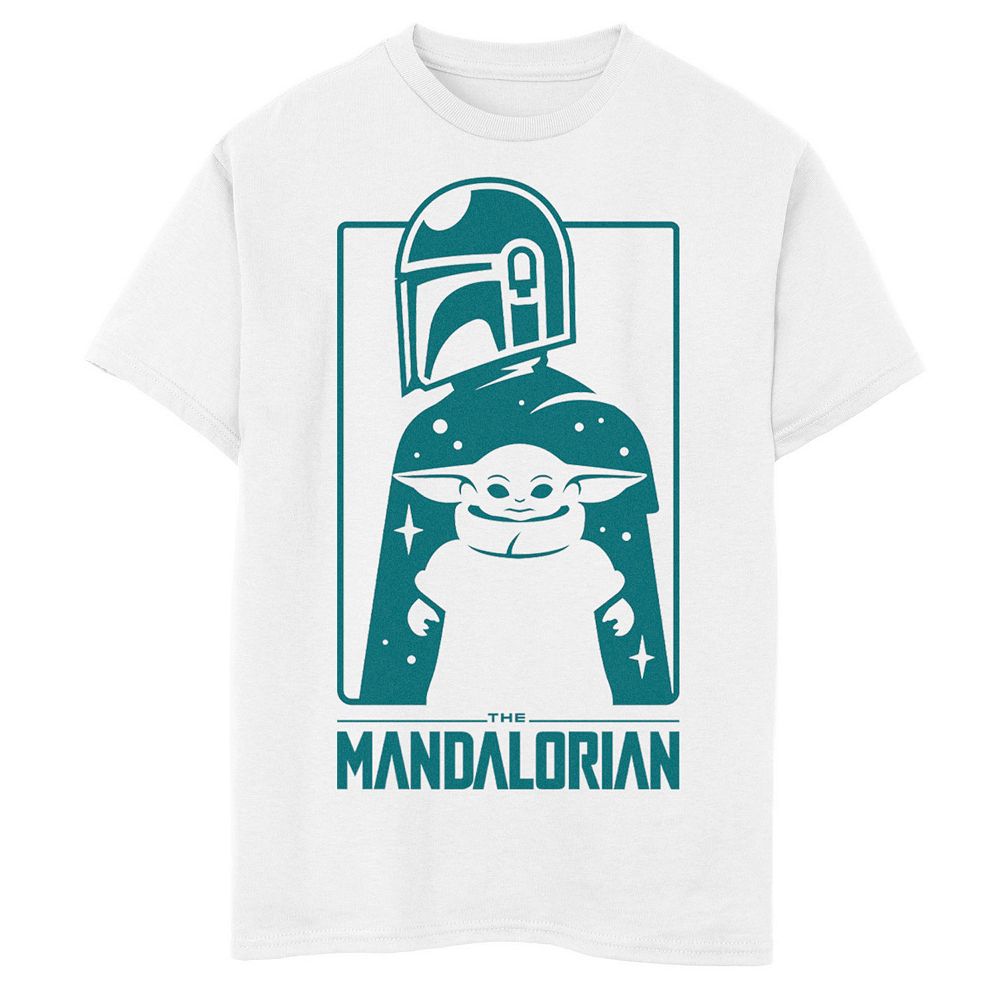 Boys 8-20 Star Wars Mandalorian Mando Child Silhouettes Graphic Tee