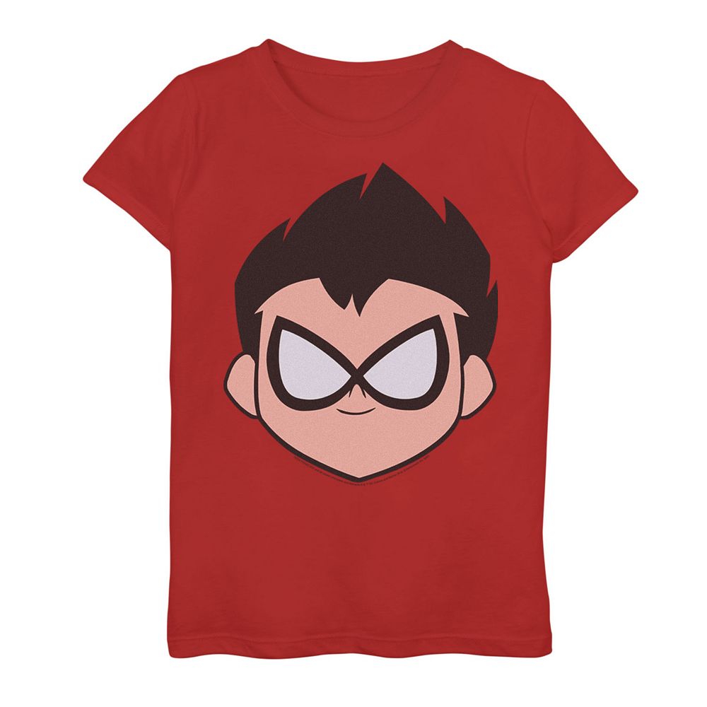 Girls 7-16 DC Comics Graphic Teen Titans Go! Robin Big Face Graphic Tee