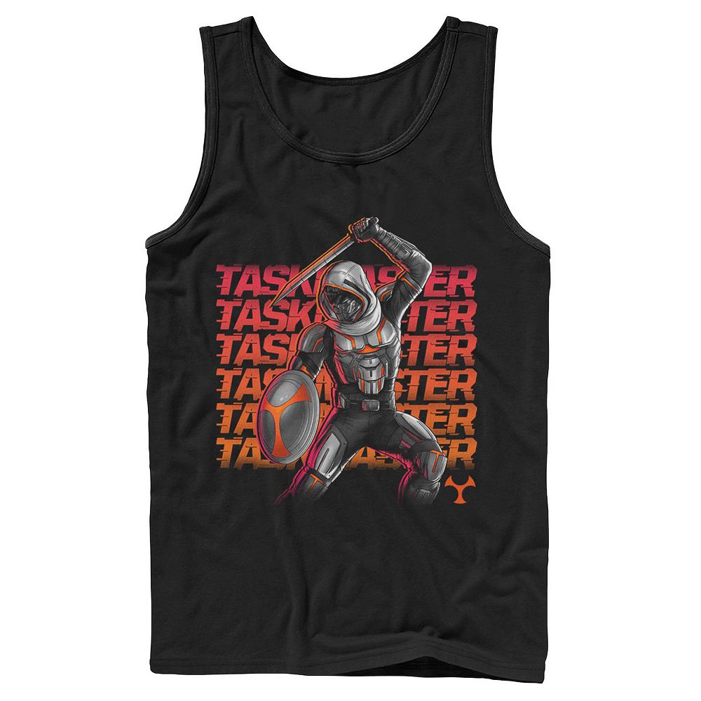 Men's Marvel Black Widow Taskmaster Action Pose Tank Top