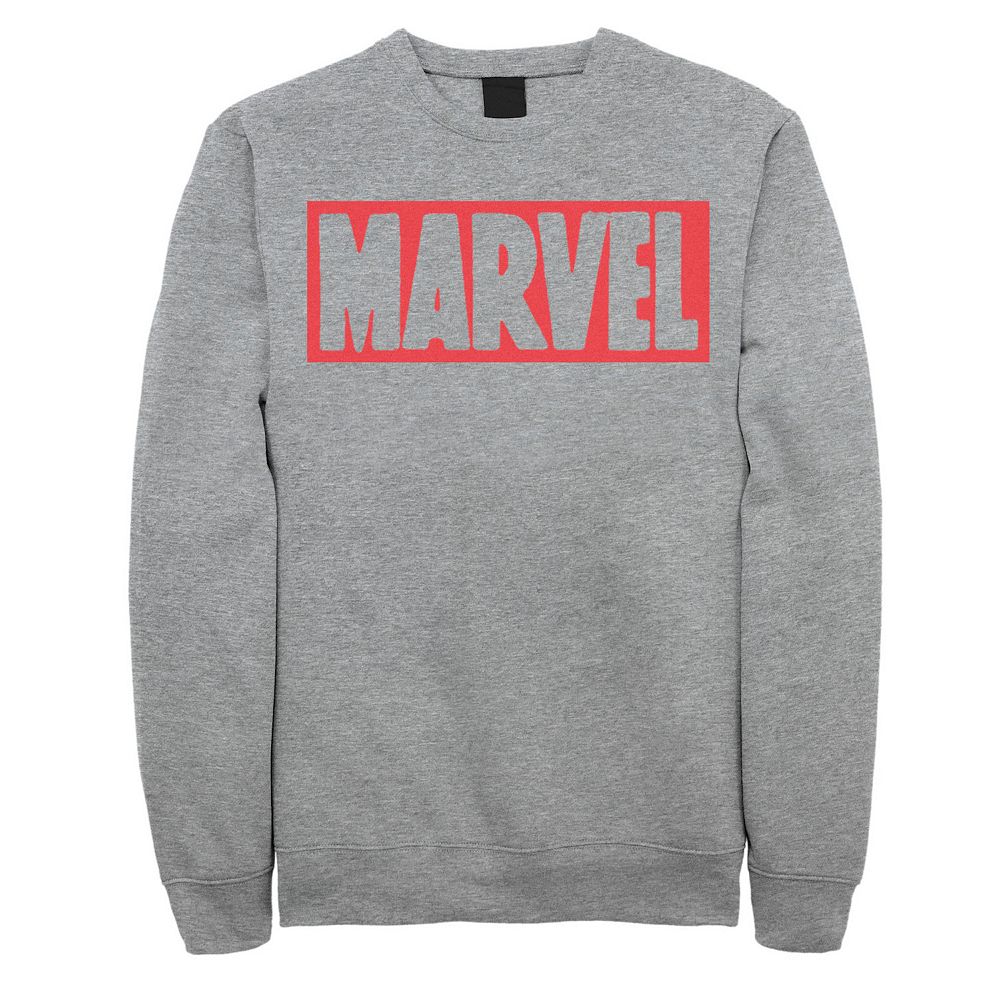 Men's Marvel Simple Brick Logo Outline Sweatshirt