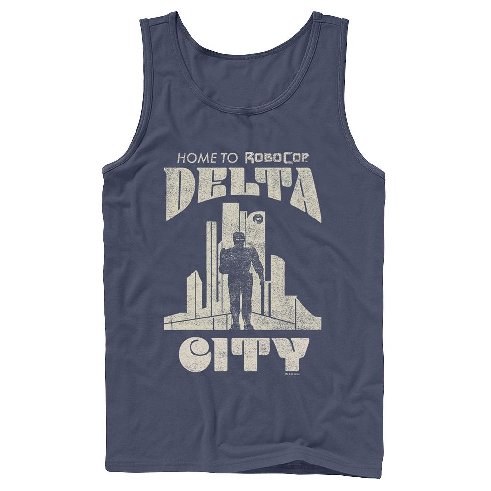 Men's RoboCop Delta City Home To RoboCop Silhouette Tank Top