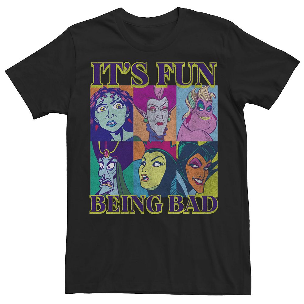 Disney Villains Men's It's Fun Being Bad Panels Tee