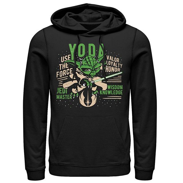 Men's Star Wars Clone Wars Yoda Jedi Master Portrait Hoodie