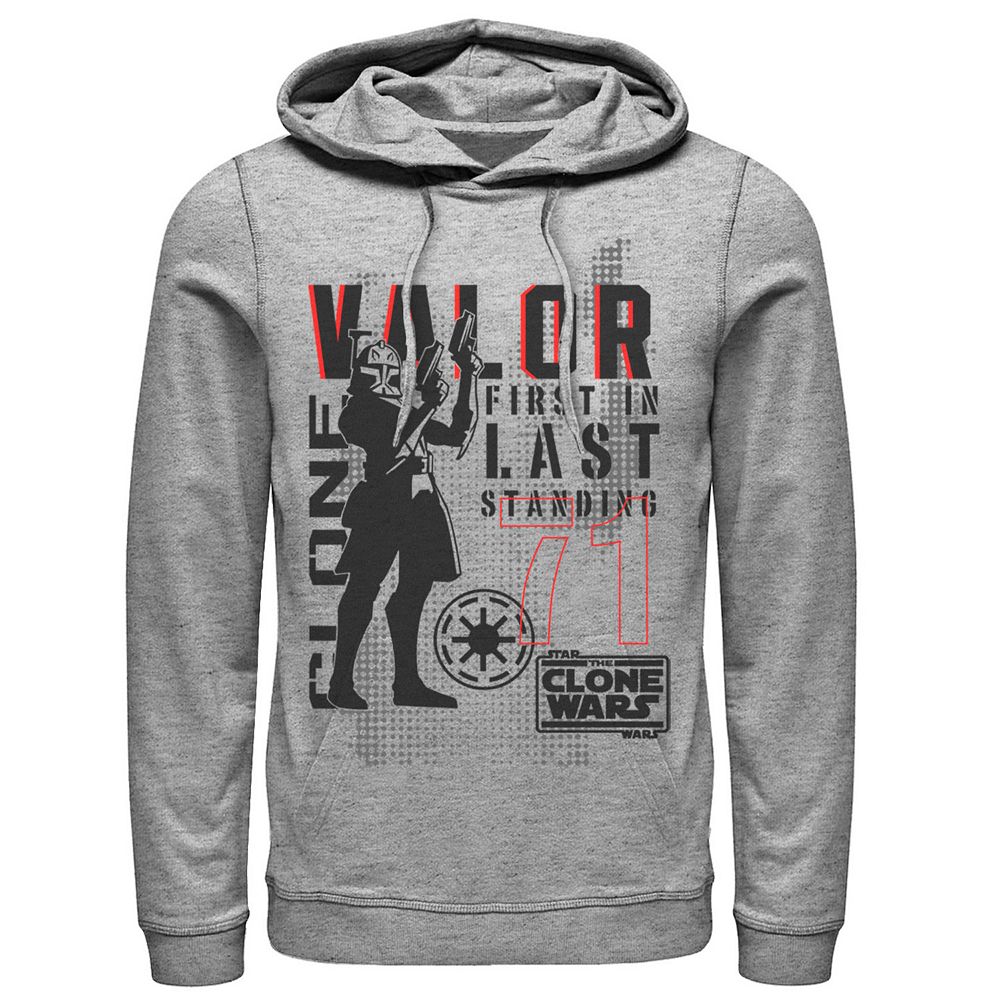 Men's Star Wars: Clone Wars Valor First In Last Standing Hoodie
