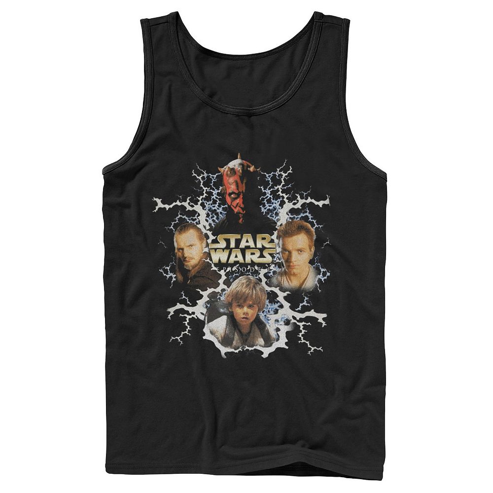 Men's Star Wars Darth Maul The Dark Side Text Poster Tank Top