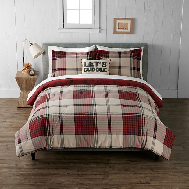 Black And Red Plaid Comforter