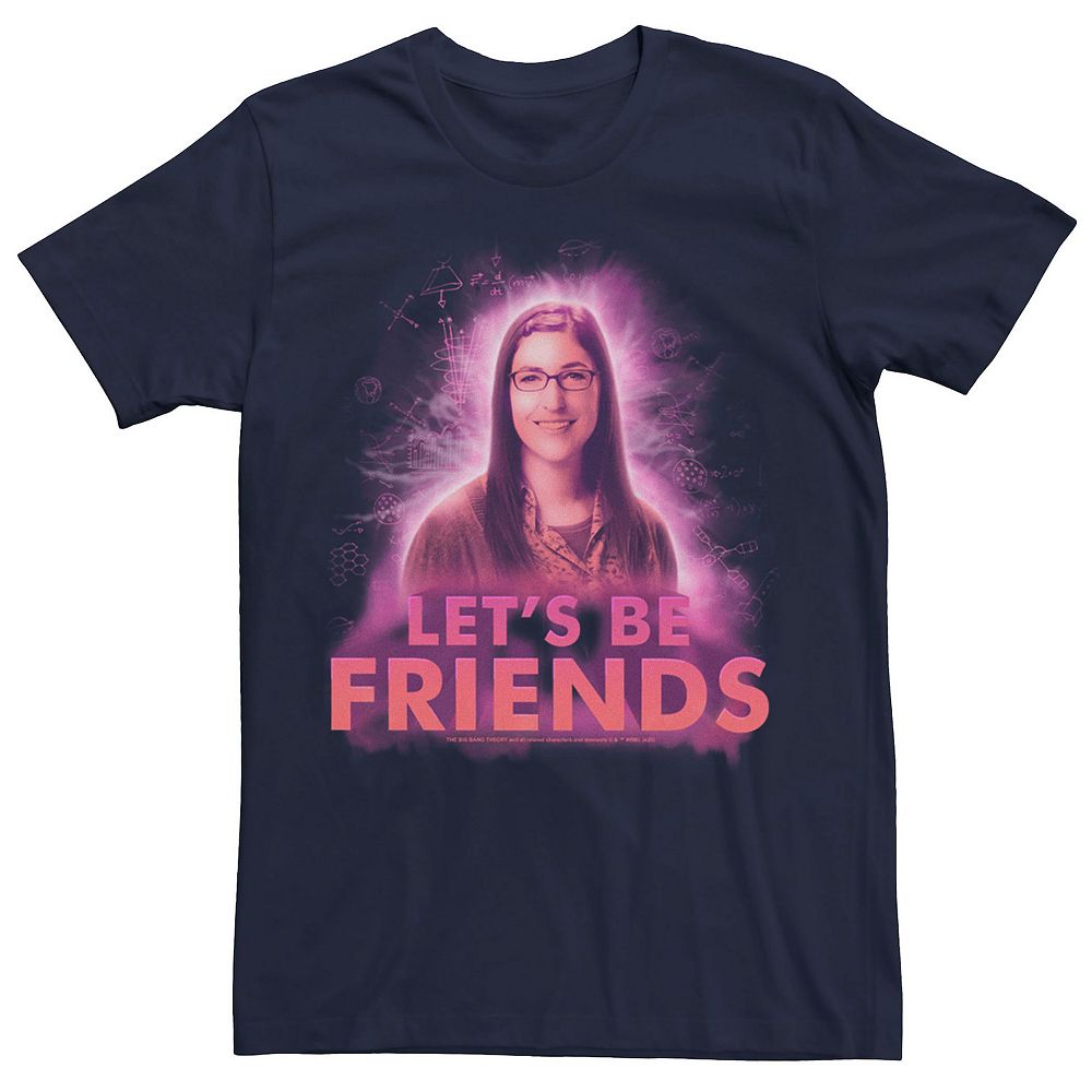 Men's The Big Bang Theory Amy Let's Be Friends Tee