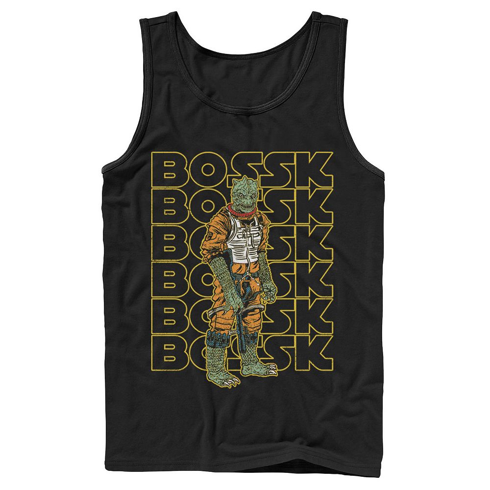 Men's Star wars Bossk Word Stack Portrait Tank Top