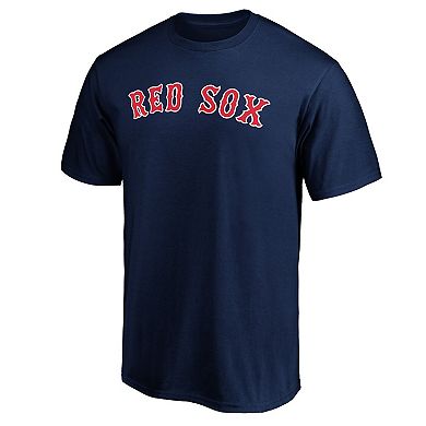 Men's Fanatics Branded Navy Boston Red Sox Official Wordmark T-Shirt
