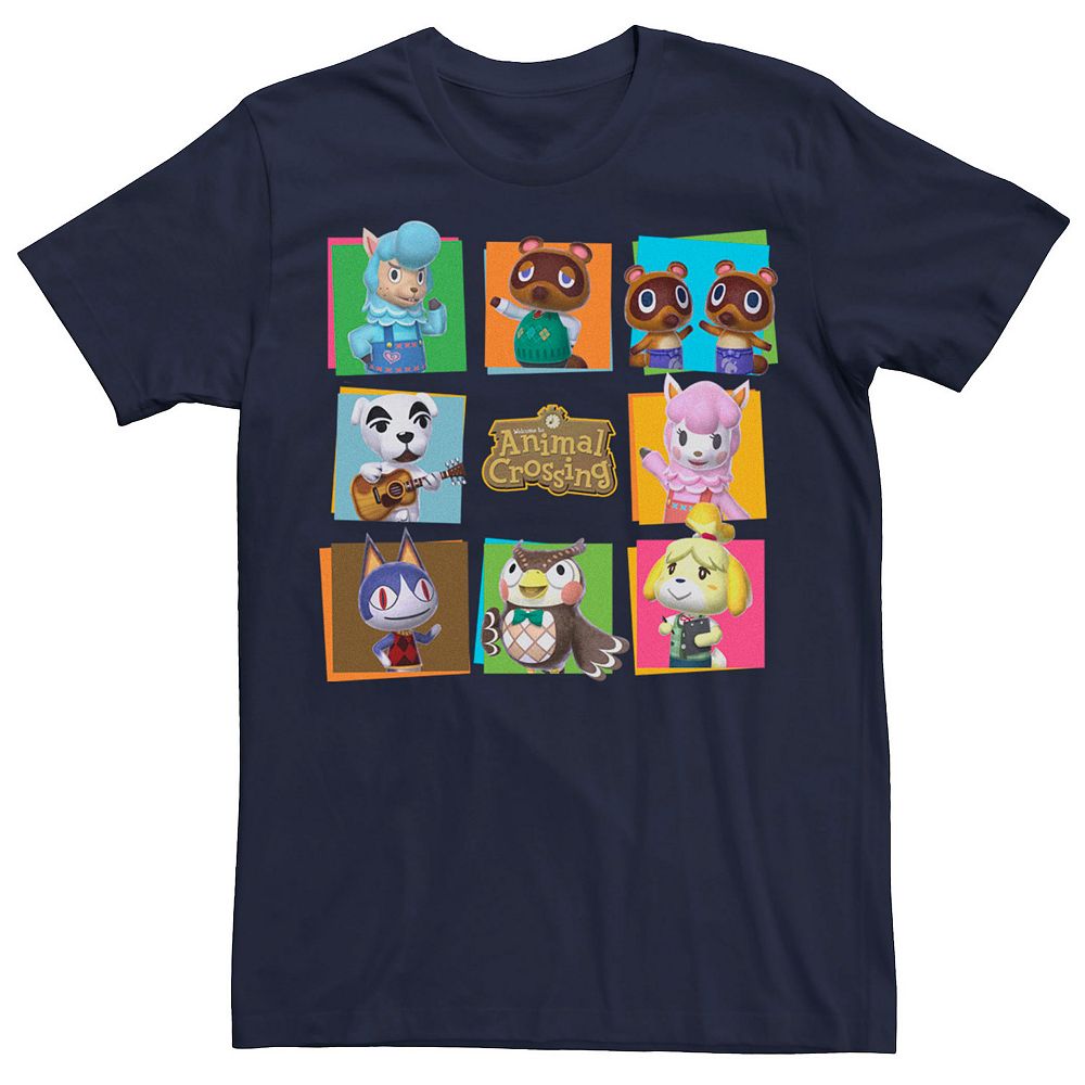 Men's Animal Crossing Group Shot Panels Tee