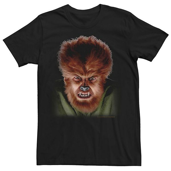 Men's Universal Monsters The Wolf Man Face Tee