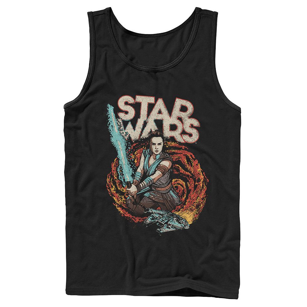 Men's Star Wars The Rise of Skywalker Rey Retro Swirl Tank Top