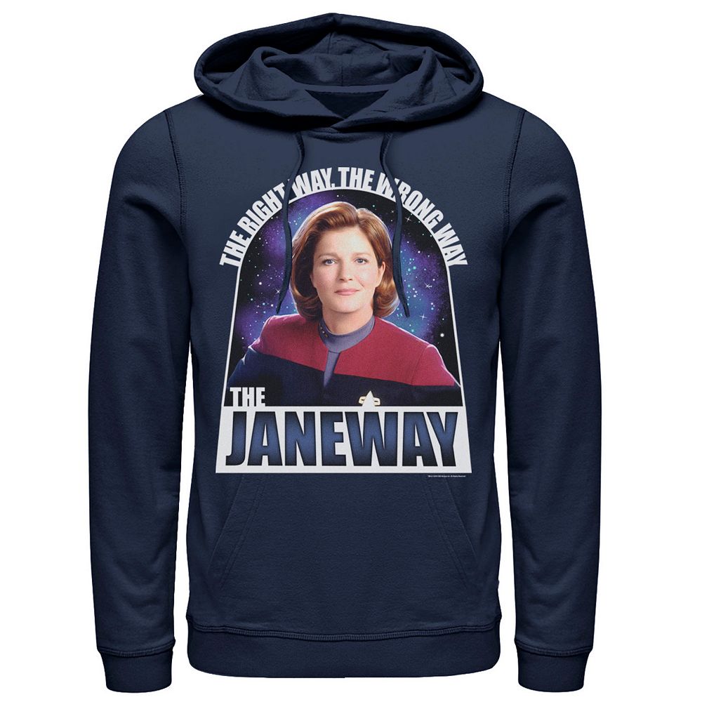Men's Star Trek Voyager Capt. Janeway Right Way Hoodie