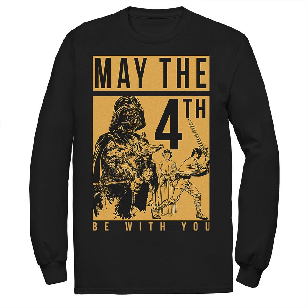 Men's Star Wars May The Forth Be With You Collage Poster Tee