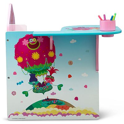 DreamWorks Trolls World Tour Chair Desk with Storage Bin by Delta Children