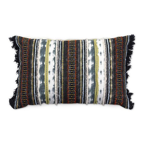 Tempo Home Lolita Textured Multi Oblong Throw Pillow