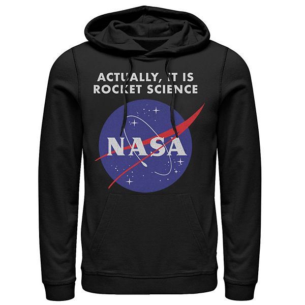 Men's NASA Logo Actually It Is Rocket Science Hoodie