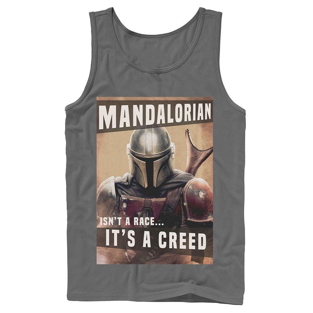 Men's Star Wars The Mandalorian It Isn't A Race It's A Creed Tank Top