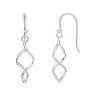 PRIMROSE Sterling Silver Twist Drop Earrings