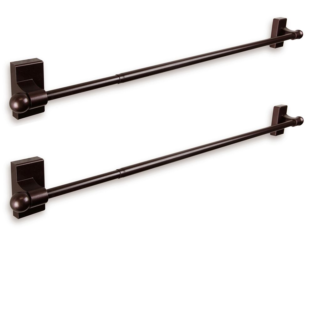 Rod Desyne 2-Pack Self-Adhesive or Wall-Mounted Rod Set