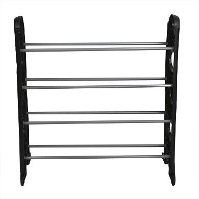 Home Basics Stackable 12 Pair Shoe Rack