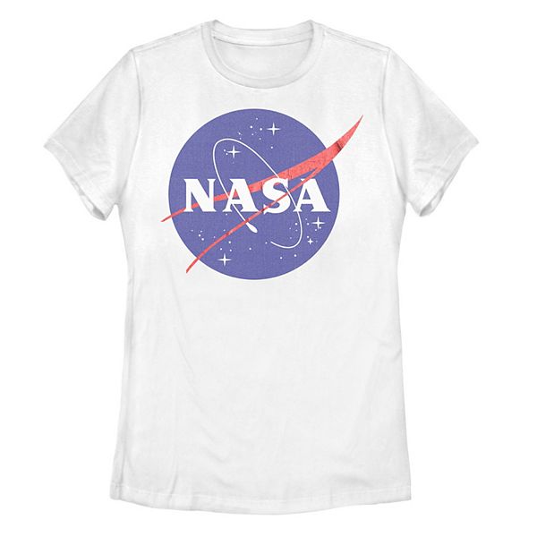 Juniors' NASA Original Logo Tee
