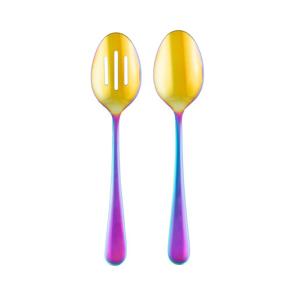 Food Network™ 2-pc. Classic Rainbow Serving Spoon & Slotted Spoon Set