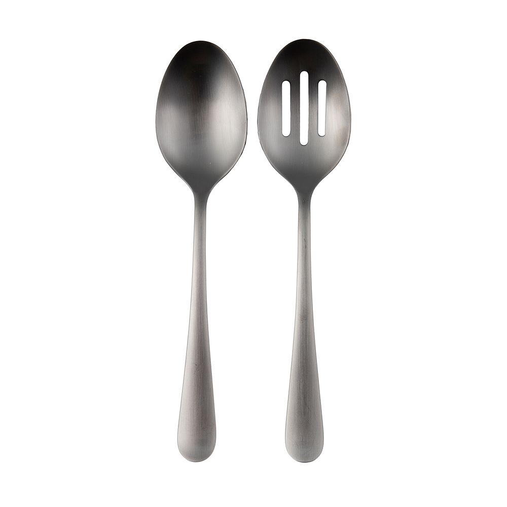 Food Network™ 2-pc. Flat Iron Serving Spoon & Slotted Spoon Set
