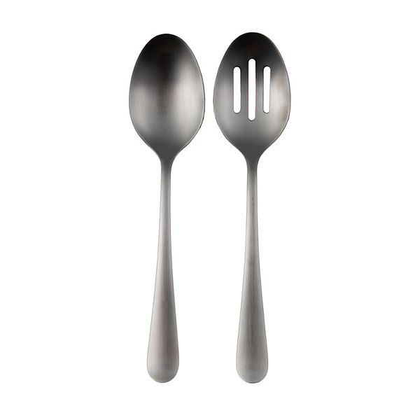 Food Network™ 2-pc. Flat Iron Serving Spoon & Slotted Spoon Set