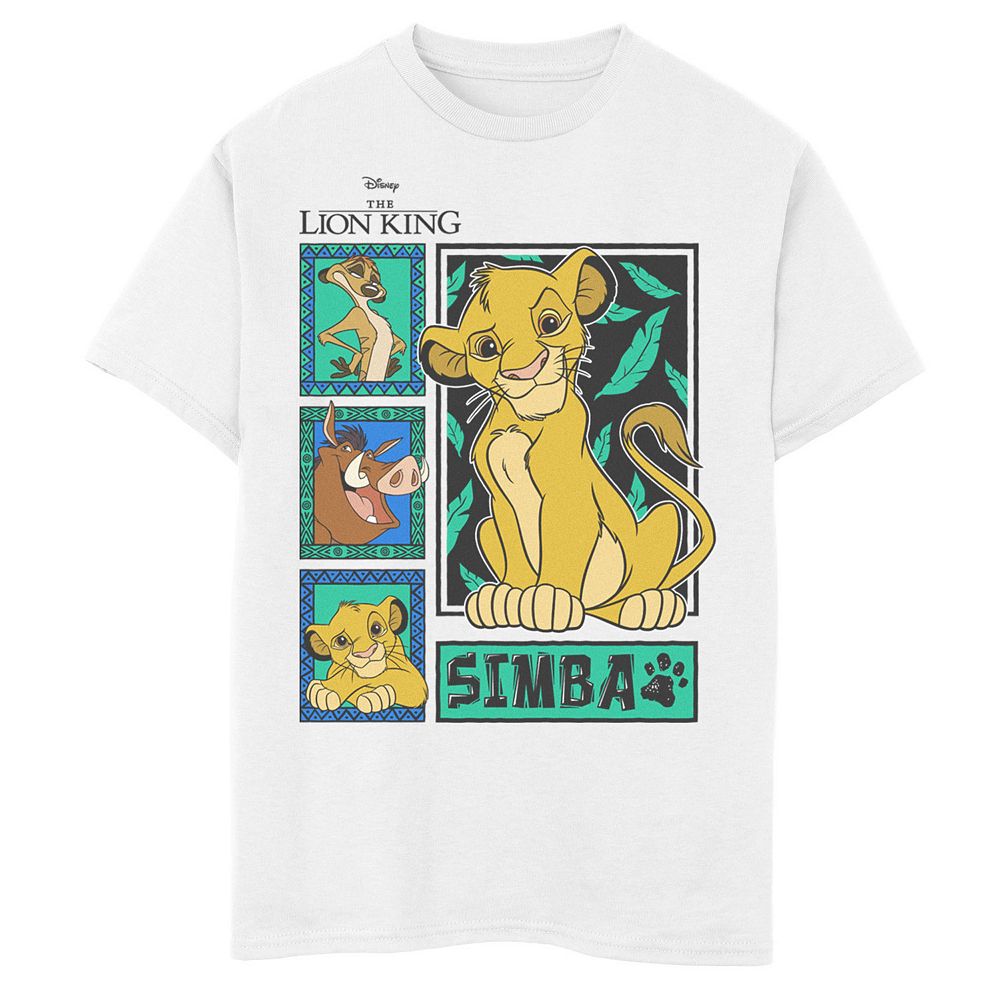 Disney's The Lion King Boys 6-20 Simba Jungle Panels Graphic Tee
