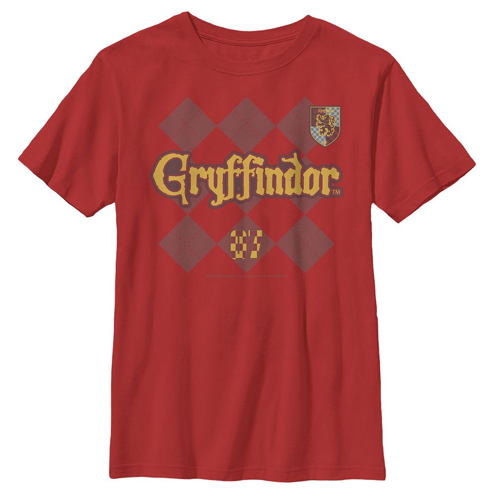 Boys 6-20 Harry Potter Gryffindor Pride Plaid 07 Graphic Tee