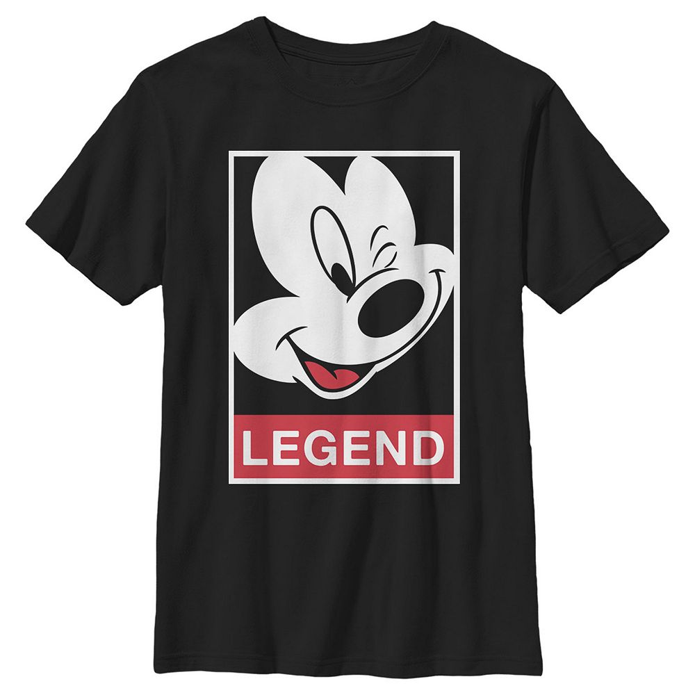 Disney's Mickey Mouse Boys 8-20 Legend Winking Portrait Graphic Tee