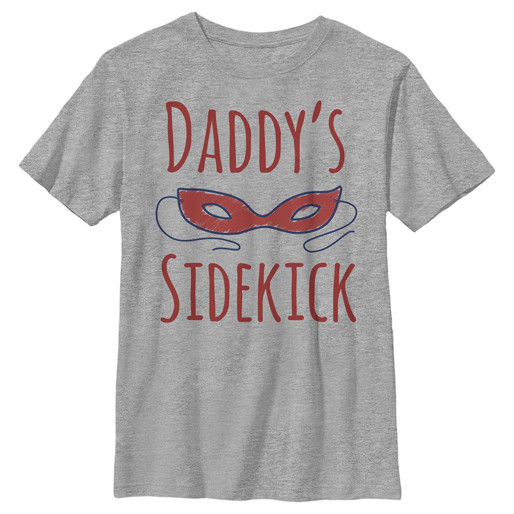 Boys 6-20 Daddy's Masked Super Sidekick Kid's Father's Day Graphic Tee