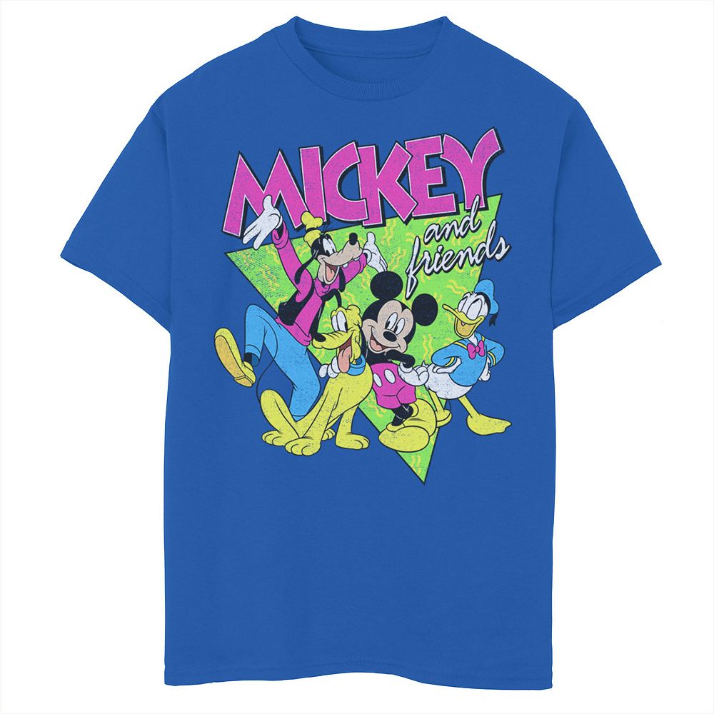 Disney's Mickey Mouse Boys 6-20 Mickey 90's Friends Graphic Tee