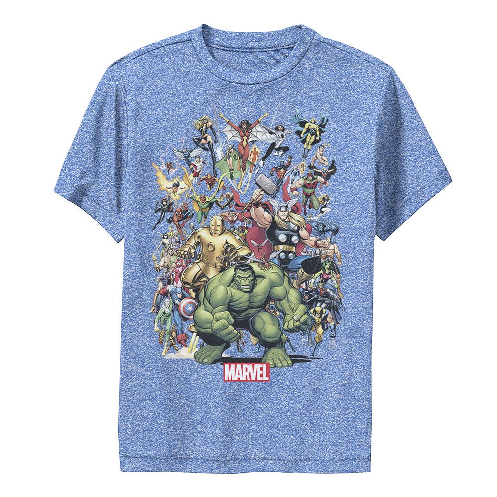 Boys 6-20 Marvel D23 Exclusive Franchise Superhero Collage Performance ...