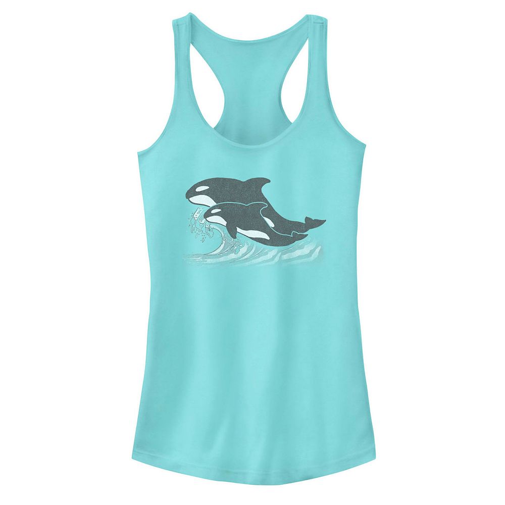 Juniors' Ocean & Orca Graphic Tank Top