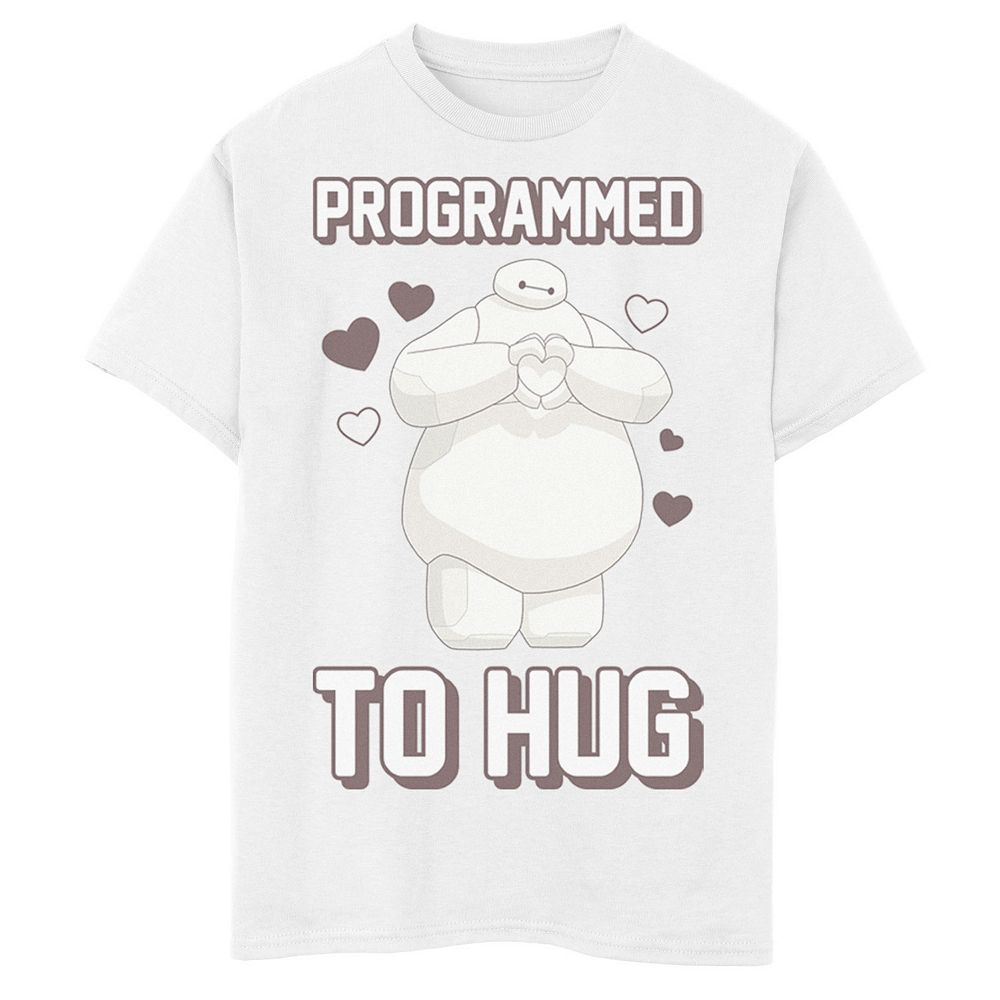 Disney's Big Hero 6 Baymax Boys 8-20 Heart Programmed To Hug Graphic Tee