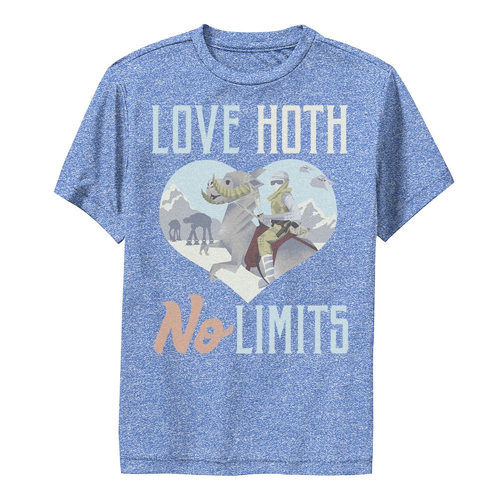 Boys 6-20 Star Wars Love Hoth No Limits Text Performance Graphic Tee