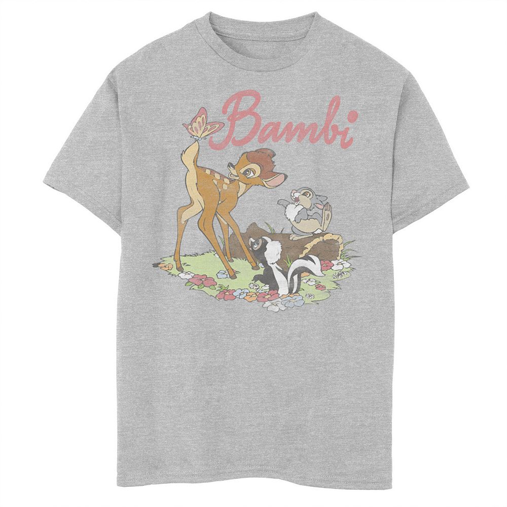 Disney's Bambi Boys 8-20 Group Shot Logo Graphic Tee