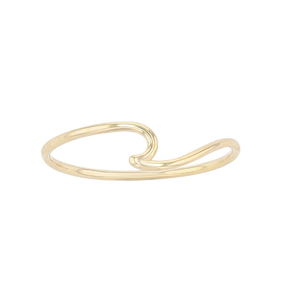 Color Romance 14k Gold Wave Ring