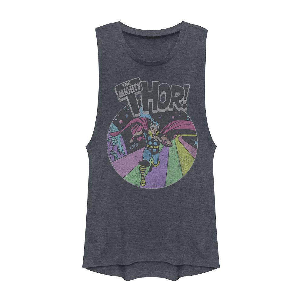 Juniors' Marvel Avengers The Mighty Thor Distressed Retro Portrait ...