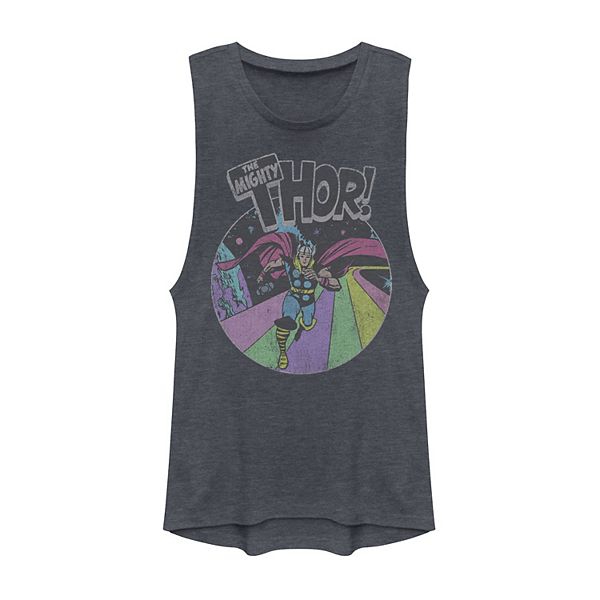 Juniors' Marvel Avengers The Mighty Thor Distressed Retro Portrait ...
