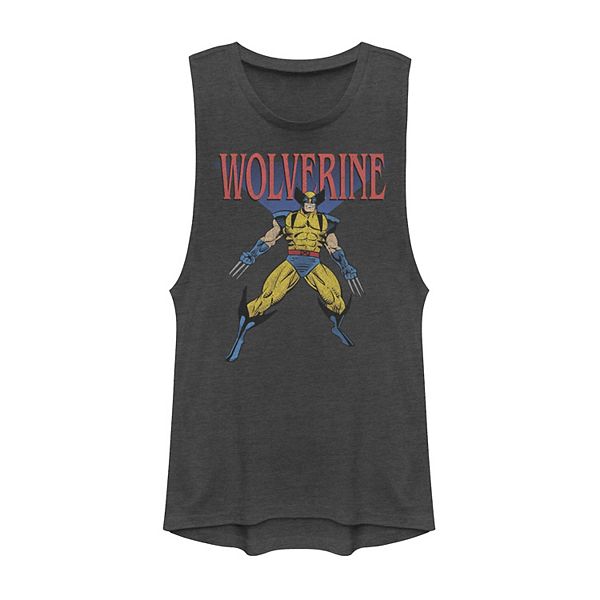 Juniors' Marvel X-Men Wolverine Classic Portrait Muscle Tank Top