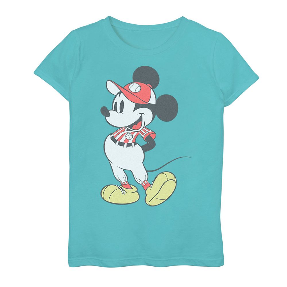 Disney's Mickey Mouse Girls 7-16 Baseball Outfit Graphic Tee