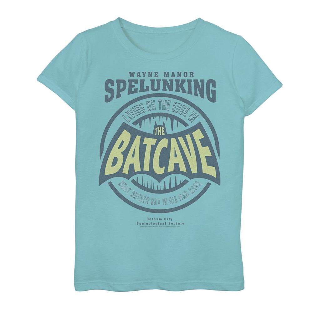 Girls 7-16 DC Comics Batman Batcave Mancave Graphic Tee