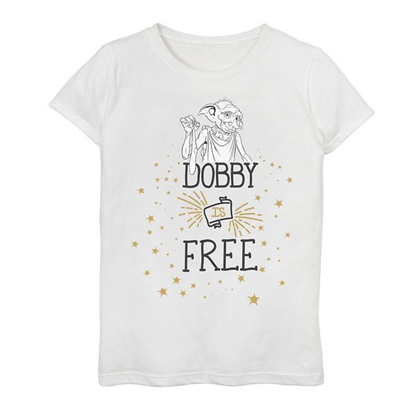 Girls 7-16 Harry Potter Dobby Is Free Graphic Tee